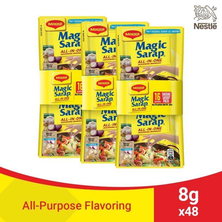 MAGGI Magic Sarap All-In-One Seasoning 8g - Pack of 48 | Lazada PH