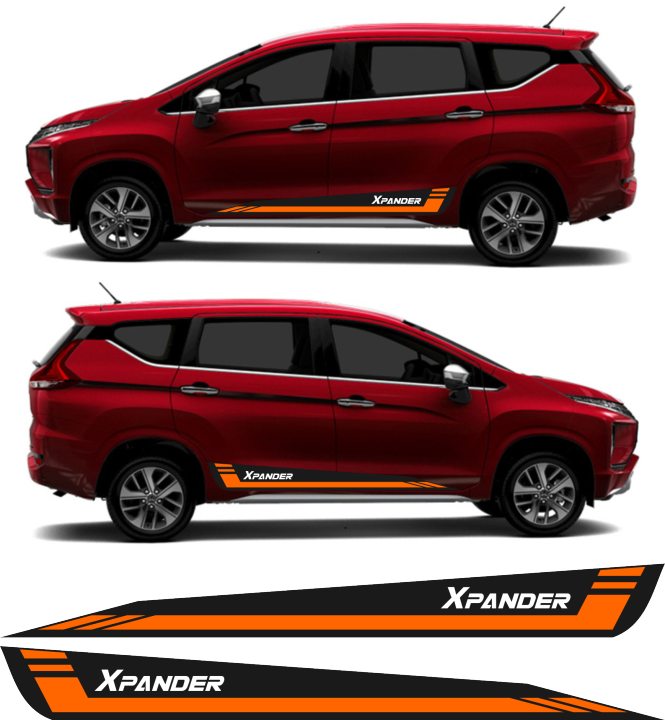 Mitsubishi Xpander both sides Linear Decal Design weather proof cut out ...