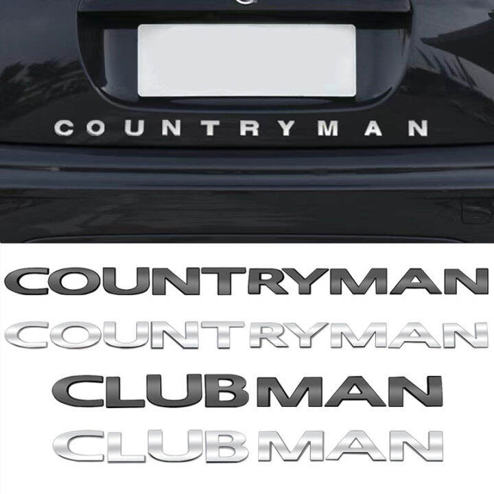Original 3D Metal COUNTRYMAN CLUBMAN Letter Car Emblem Badge Rear Trunk ...