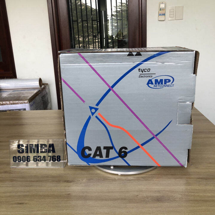 1 thùng Cáp mạng FTP CAT6E chống nhiễu, AMPLEX (300met/thùng), lõi đồng ...