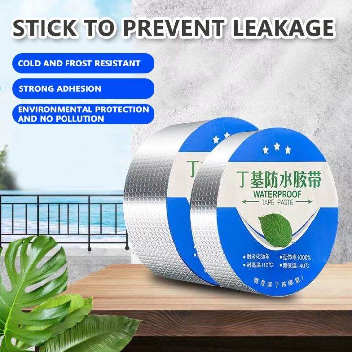 Waterproof Tape Aluminum Foil Butyl Sealing Self Adhesive Tape Color Steel Bungalow Roof Leakage ...