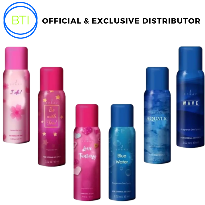 J Spray Pink/Blue Series (Love Fantasy/I do!/Be with you!/Blue Water ...