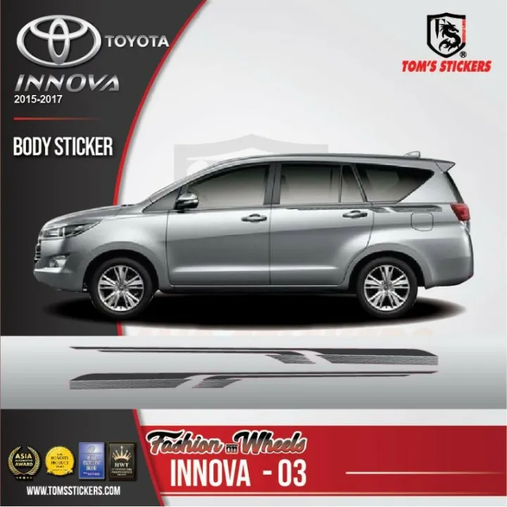 👍👍 TOYOTA INNOVA CAR BODY STICKERS SET INNOVA - 03 | Lazada
