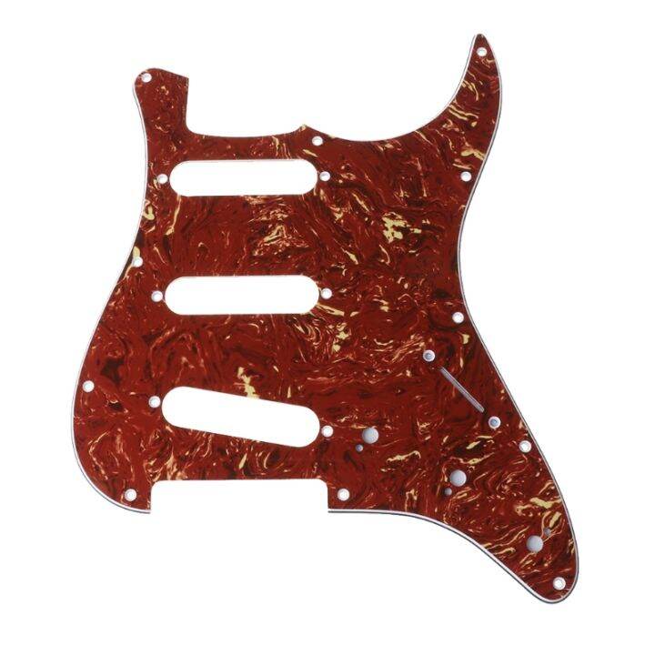 Red Tortoise for Shell Pickguard 3 Ply Scratch Plates For Precision ...