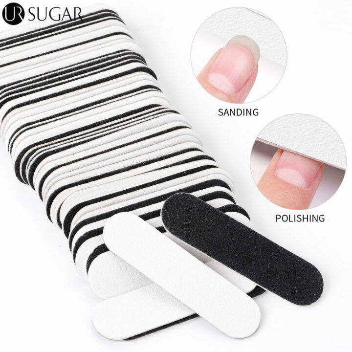 20/50/100pcs Double-sided 180/240 Grit Nail Files Nail Buffer Buffing ...