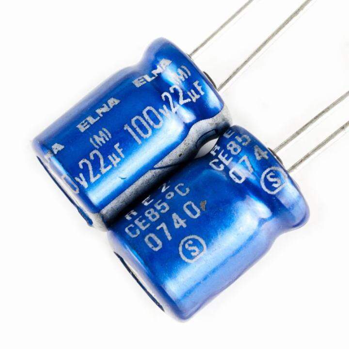 5pcs,ELNA 100v 22uf Electrolytic capacitors 85°C 8x11mm | Lazada