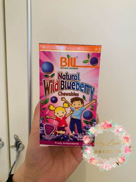 Canada Bill Wild Blueberry Essence Children Chewable Tablets 90 ...