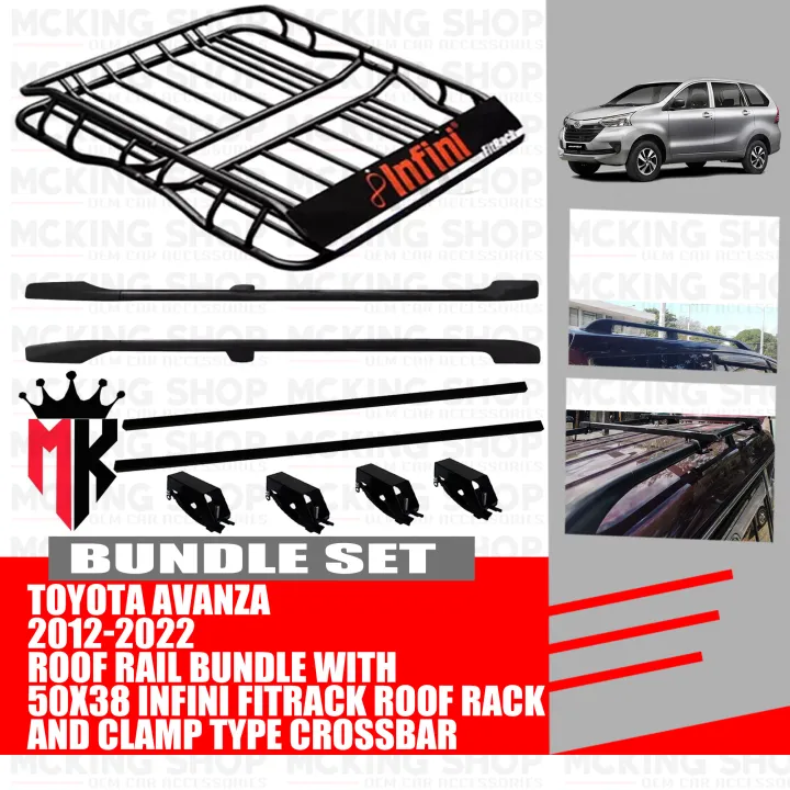 Toyota Avanza 2012-2022 INFINI Fitrack 50x38 Aluminum Roof Rack ...