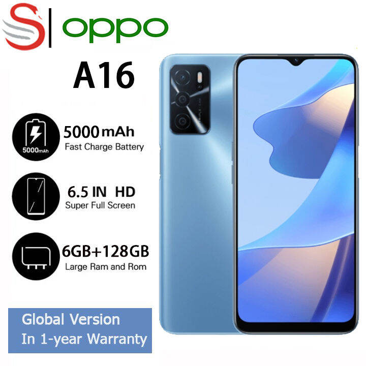 Global Version OPPO A16 Android Smartphone【In 1-year Warranty】Cellphone ...