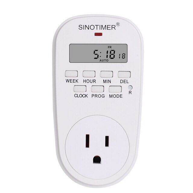 Br Plug Outlet Electric 7 Day Weekly Programmable Digital Plug Timer Switch Time Relay Wall ...