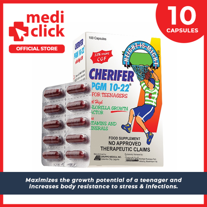Cherifer PGM 10-22 For Teenagers (Vitamins, Minerals, CGF, Taurine ...