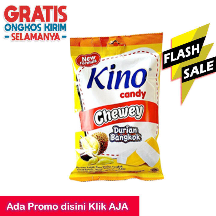 Permen Kino Candy Chewey Kino Rasa Durian Bangkok kemasan 125 gram ...