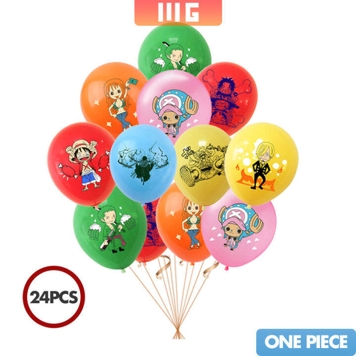 One Piece Theme Birthday Party Decoration Set Cake Topper Balloons ...