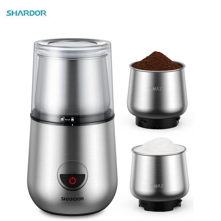 Máy xay hạt cà phê kiêm tạo bọt sữa 2 trong 1 Shardor SP-7433 | Lazada.vn