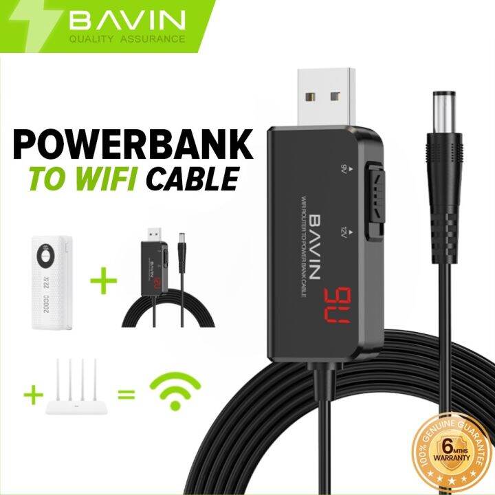 COD BAVIN PC812 Powerbank To Wifi Router Modem USB Booster Charging ...