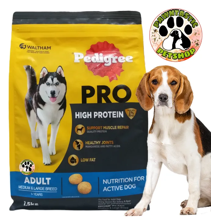 Pedigree PRO High Protein Adult Medium & Large Breed 1.5kgs [Original Packaging] | Lazada PH
