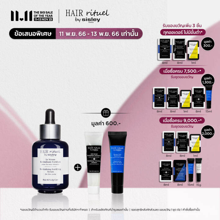 Sisley Hair Rituel Revitalizing Fortifying Serum Discovery Program - ซิสเล่ย์ เซรั่มฟื้นบำรุง ...