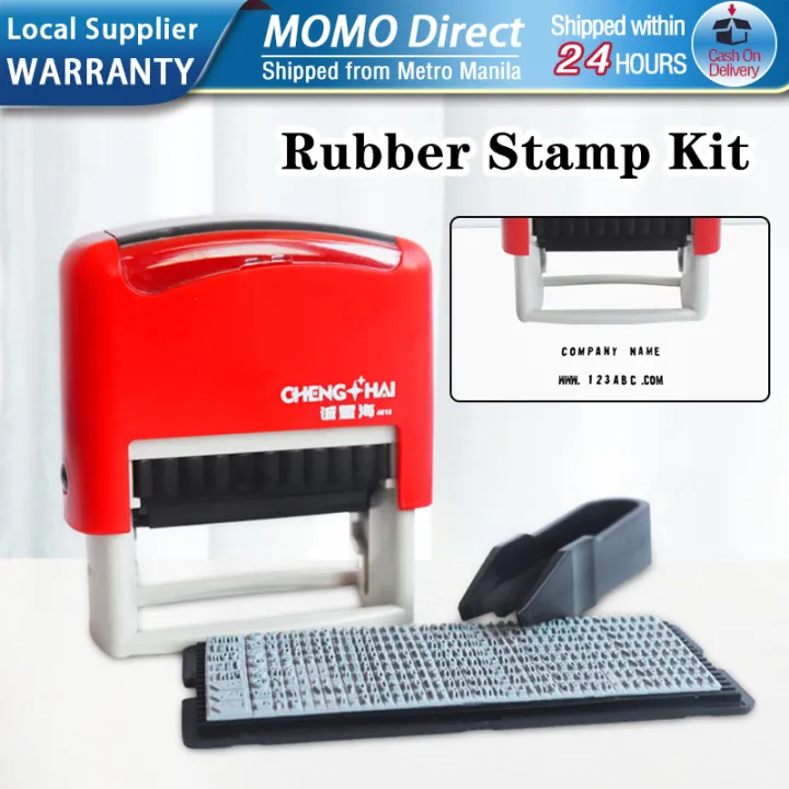 Custom Mini Stamp Rubber Stamp Kit DIY Printed Stamp Number Letter ...