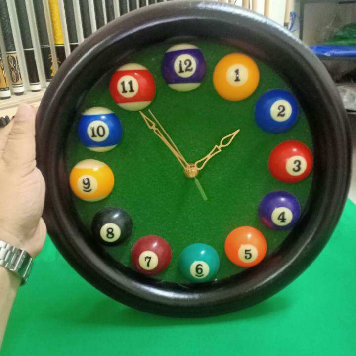 WOODEN ROUND WALL CLOCK/ORASAN NA PANGBILYARAN/GAMIT SA BILYARAN ...
