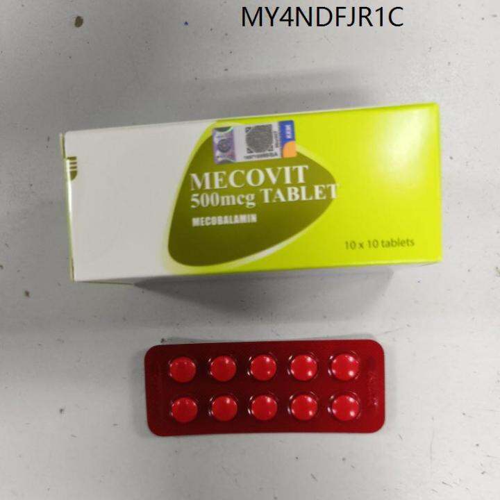 Mecovit 500mcg Tablet Mecobalamin 10strips (100 tablets) (Exp1225 ...