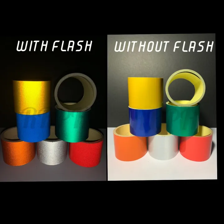 Reflector Sticker 1/2/3/4/6 Inches x 150 FT // Waterproof/Sunproof Self ...