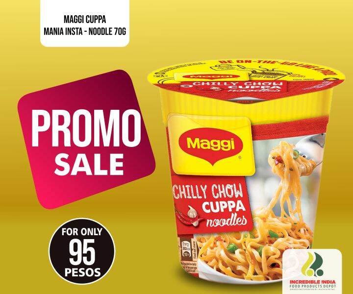 Maggi Cuppa Mania Instant - Noodle - Chilly Chow 70g single | Lazada PH