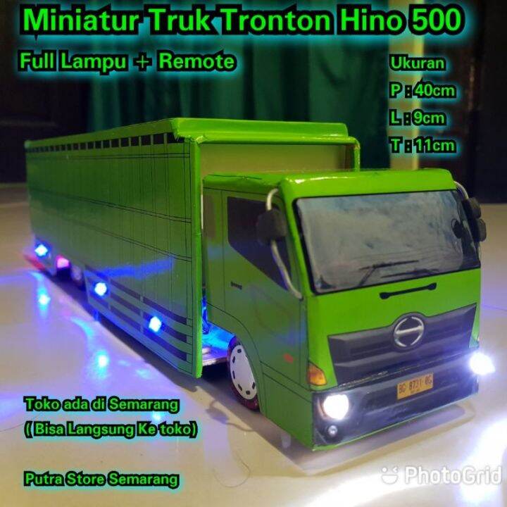 Miniatur truk Hino 500 Tronton RC Truk Oleng Trek Remote kontrol ...