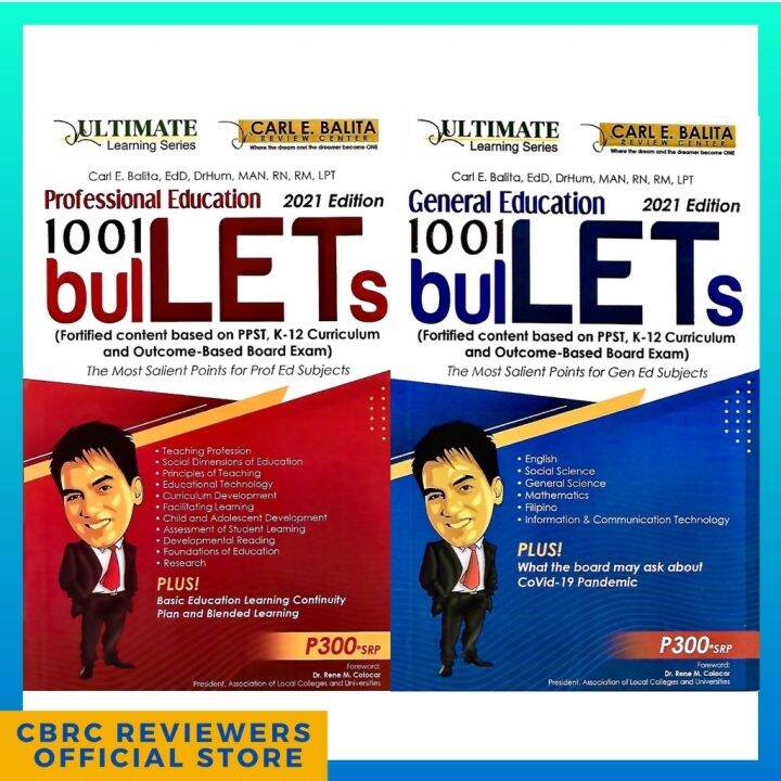 CBRC 2021 General/Professional Education 1001 BulLETs | Lazada PH