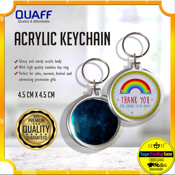 (100pcs) F22 circle Acrylic Keychain Photo Insert - CEBULONG CUYI ...
