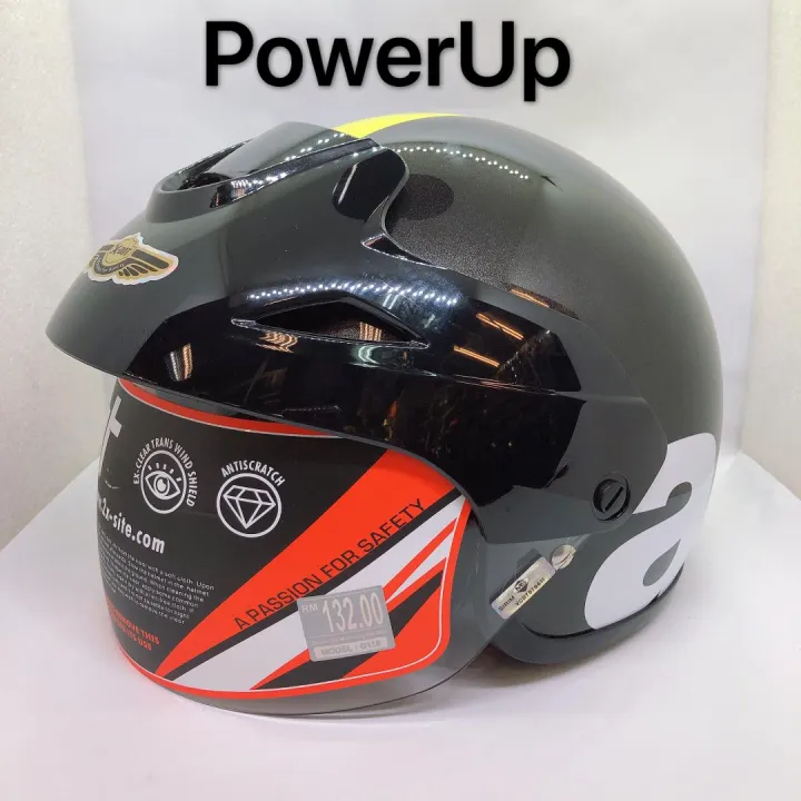 XDOT CRUISER G118 SG-003 ( AEIOU HELMET ) YELLOW / BLACK | Lazada