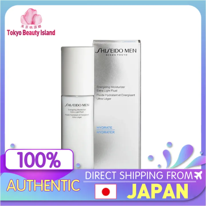[JAPAN100%Authentic] ShisiedoMEN GINZA TOKYO Energizing Moisturizer Extra Light Fluid 100mL ...