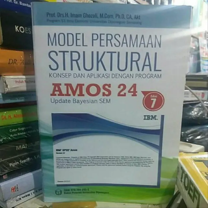 MODEL PERSAMAAN STRUKTURAL AMOS 24 EDISI 7 - IMAM GOZALI | Lazada Indonesia