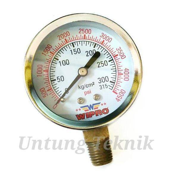 WIPRO 2.5 INCH 315 KG MANOMETER - PRESSURE GAUGE ANGIN - ALAT UKUR TEK ...