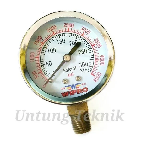 WIPRO 2.5 INCH 315 KG MANOMETER - PRESSURE GAUGE ANGIN - ALAT UKUR TEK ...