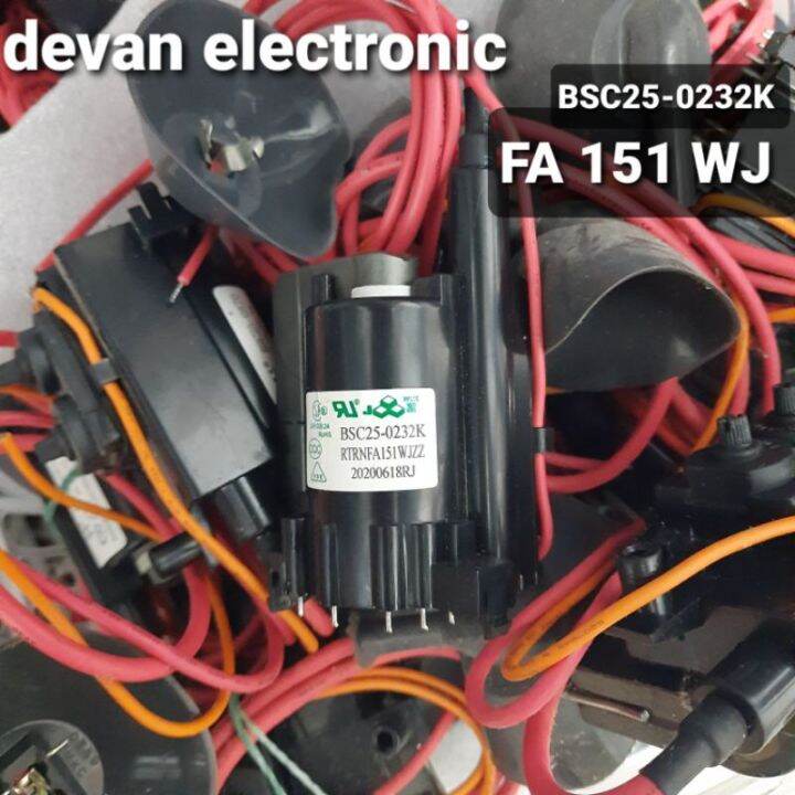 Flyback TV sharp slim 21inc Series fa151 Or bsc25-0232k Or FA151WJZZ ...