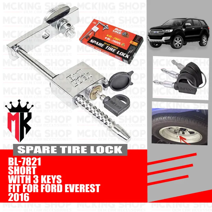 Spare Tire Lock Rear Under Anti Theft with 3 keys BL-7821 (For Ford ...