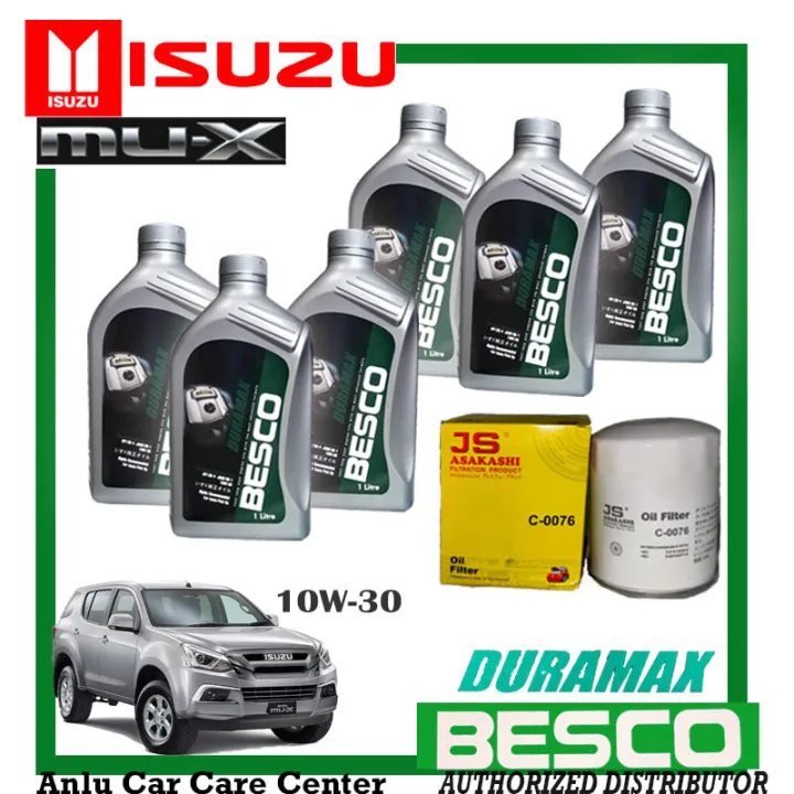 Besco Duramax Oil Change Package 10w- 30 Synthetic Blend 6 Liters with ...