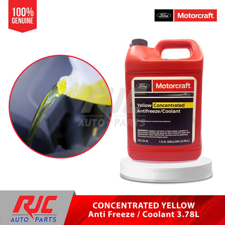 Motorcraft Yellow Concentrated Antifreeze / Coolant 1G ( 1 Gallon ...