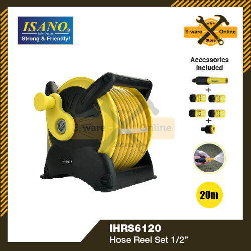 Isano Wall-mounted Stackable Garden Water Hose Reel Set 20m w ...