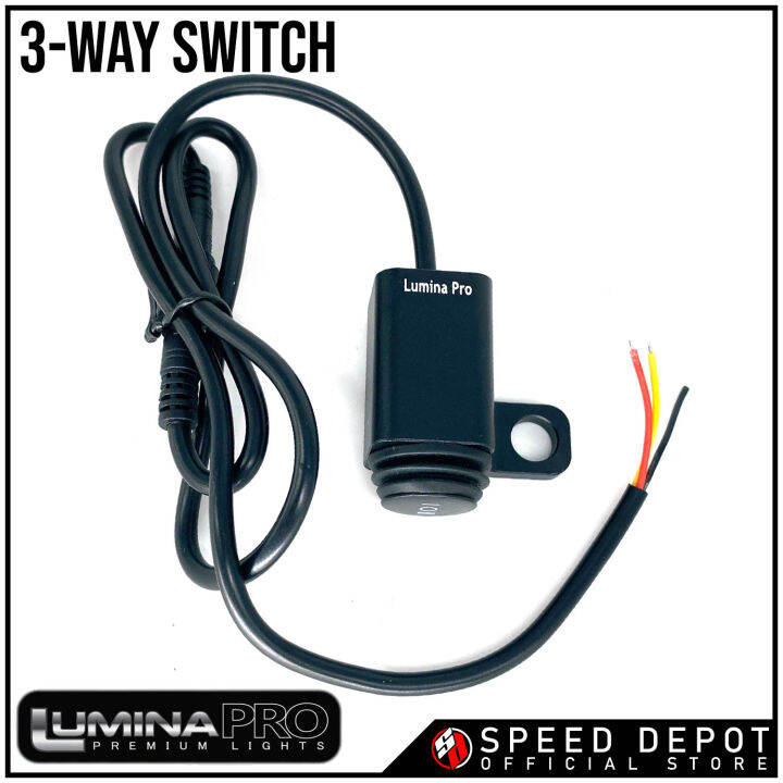 LUMINA PRO MINI DRIVING LIGHT SWITCH [3-WAY] (Left) * Speed Depot ...