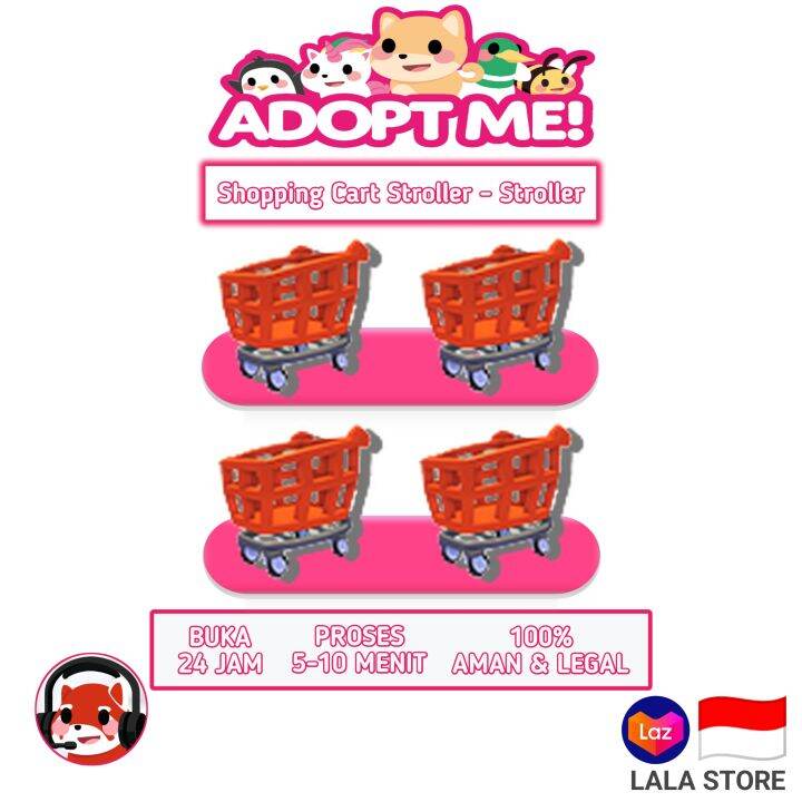 Adopt Me Stroller - Shopping Cart Stroller - Roblox | Lazada Indonesia