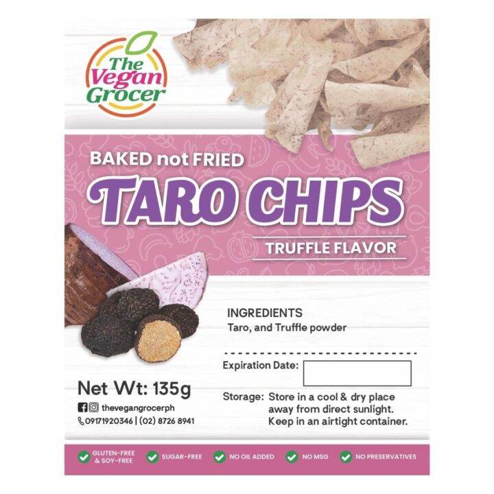 The Vegan Grocer Taro Chips 135g (gluten-free) | Lazada PH