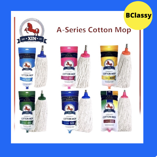 Xin Horse Kepala Mop Lantai Putih Microfiber Mop Flooring White Mop ...