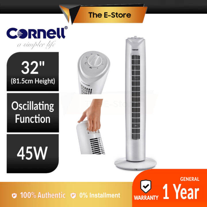 Cornell 32" Tower Fan with Oscillating Function | CTF-180X (Kipas ...