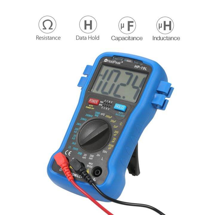 HoldPeak Backlight LCD Digital LCR Multimeter Resistance Capacitance ...