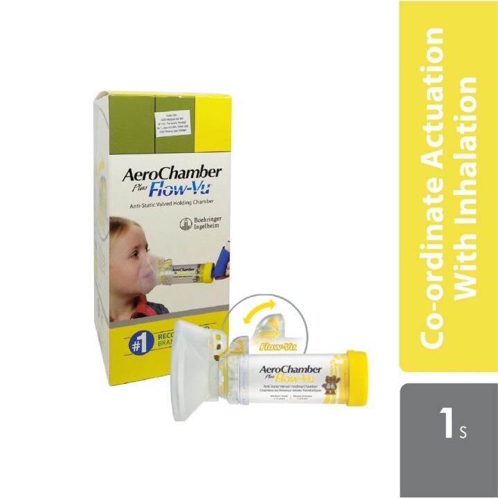 AeroChamber Children's Plus Flow Vu - Yellow | Lazada Singapore