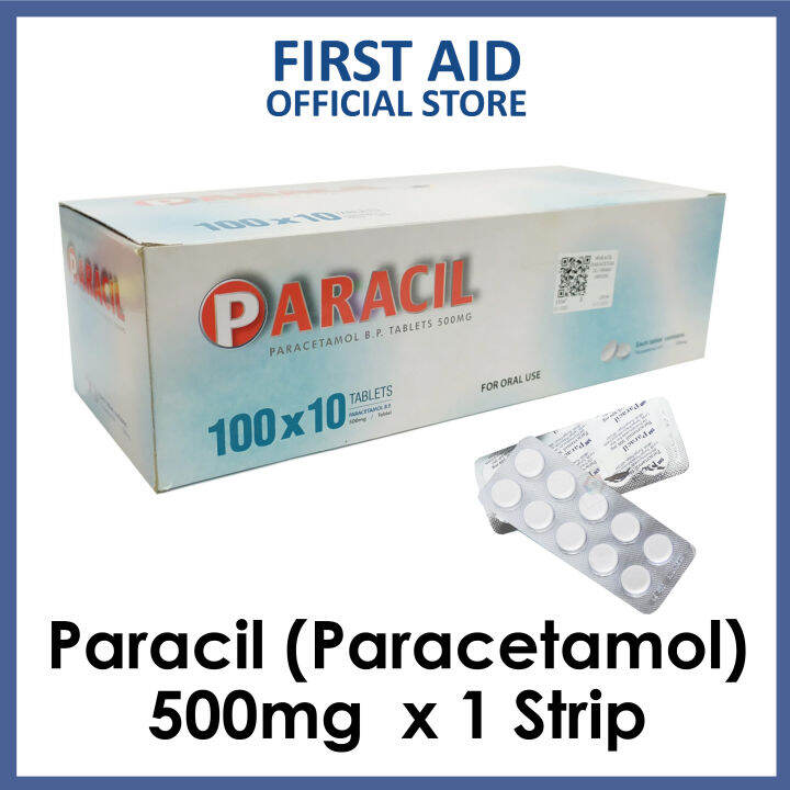 Uphamol / Paracil 500mg/ Paracetamol 500mg/ Similar to Panadol (1 Strip ...