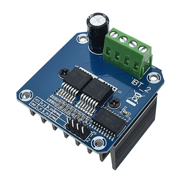 Dual BTS7960 43A H-bridge high-power motor driver module suitable for ...