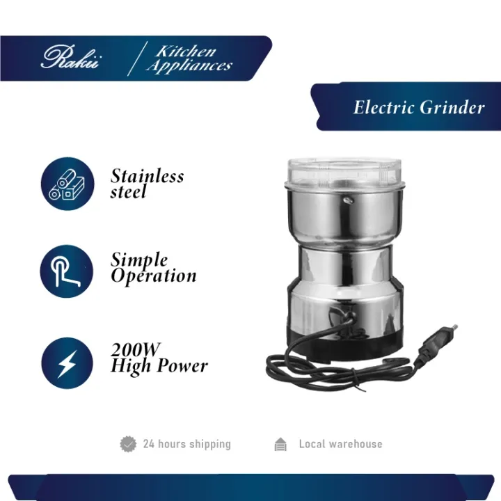 na may mga bagong modelo ♛Electric Coffee Grinder Stainless Steel ...