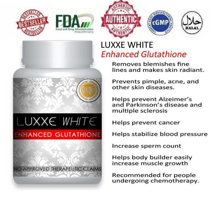 Luxxe White - Enhanced Glutathione 60 Capsules (775mg) | Lazada PH